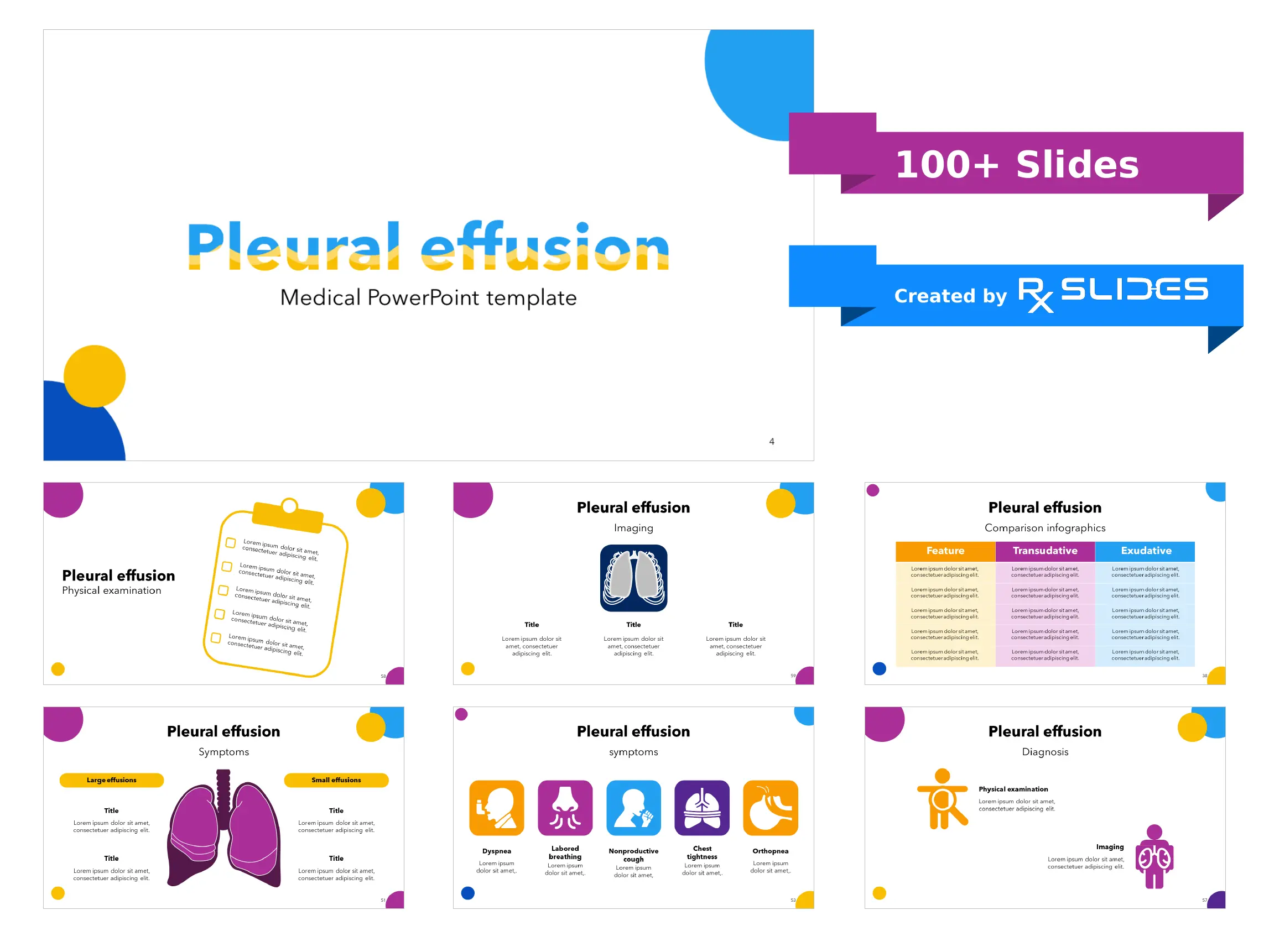 Download Pleural Effusion PowerPoint Template| RxSlides
